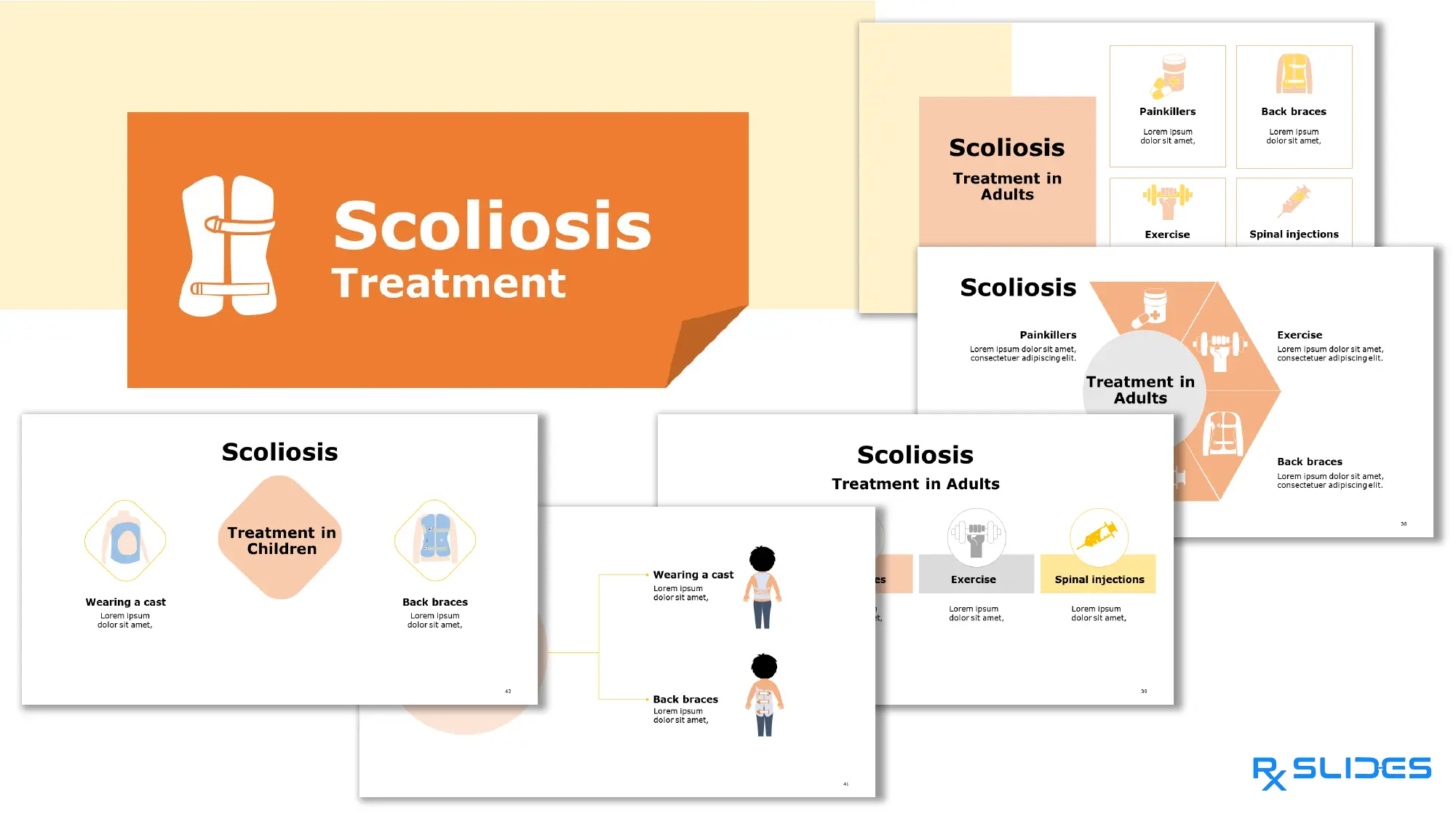 Download Scoliosis PowerPoint Template| RxSlides